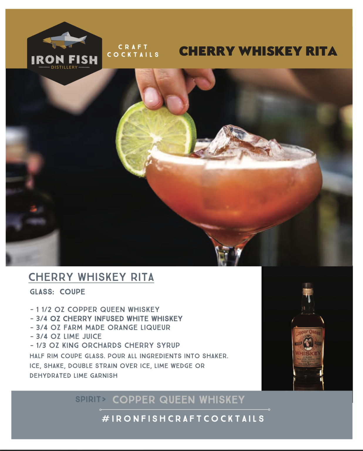Cherry Whiskey Rita - Iron Fish Distillery